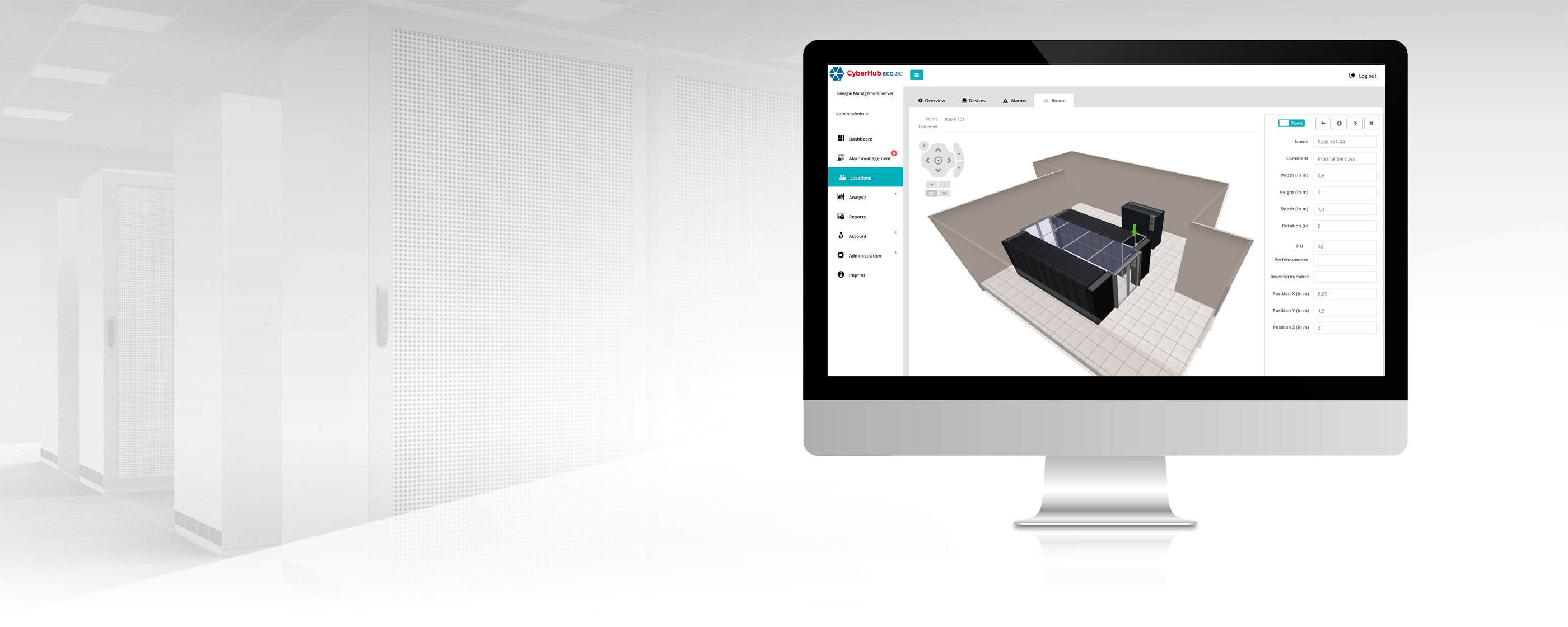 Stulz: CyberHub ECO.DC | DCIM Software Solution